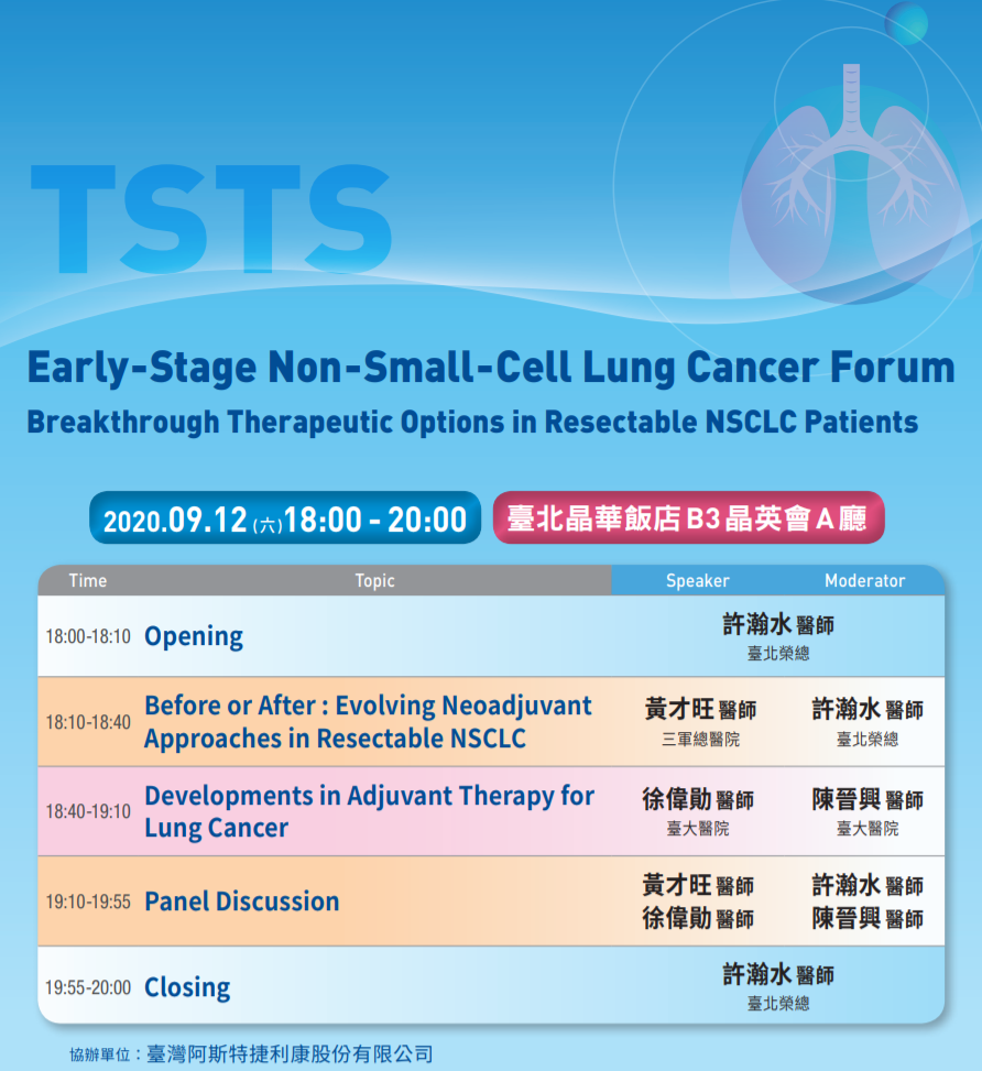 Early-Stage Non-Small-Cell Lung Cancer Forum : Breakthrough therapeutic ...